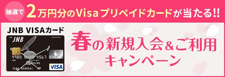 商品要項｜JNB VISAカード｜ジャパンネット銀行