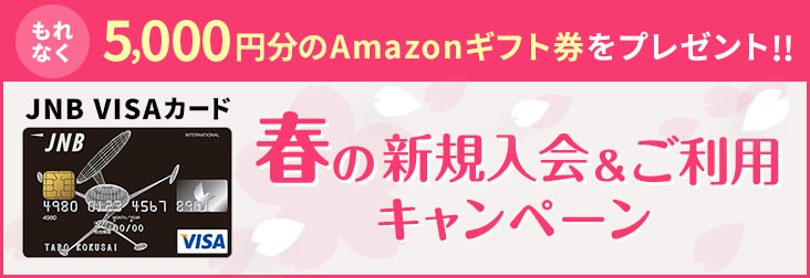 JNB VISAカード｜ジャパンネット銀行
